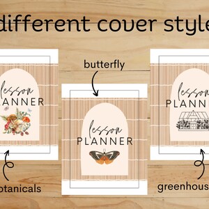 EDITABLE Bamboo Boho Planner Covers | Teacher and Homeschool Planner ...