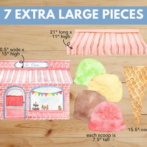 Ice Cream Shop Bulletin Board Kit - EDITABLE Watercolor Ice Cream Theme ...