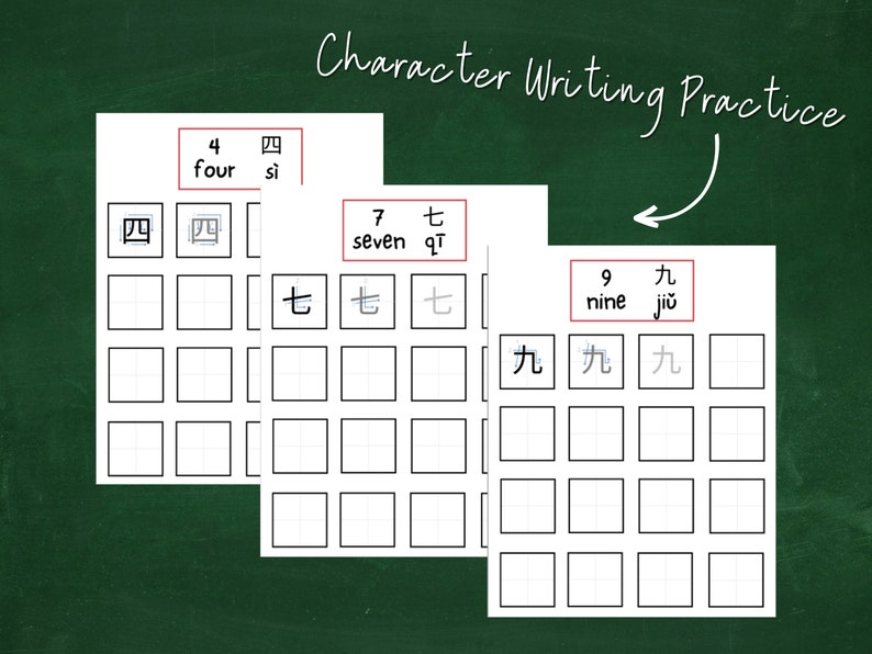 Learn Numbers in Mandarin Chinese Printable Learning Pack digital File ...