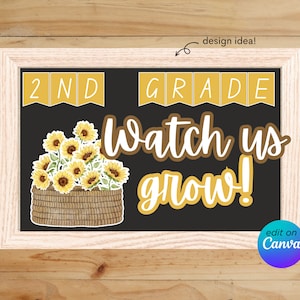 Sunflower Bulletin Board Kit - Editable Bulletin Board Decor for ...