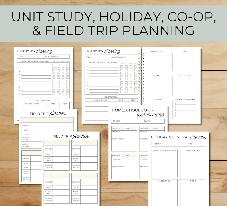100% EDITABLE Ultimate Homeschool Planner Charlotte Mason Loop ...