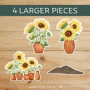 Sunflower Bulletin Board Kit - Editable Bulletin Board Decor for ...