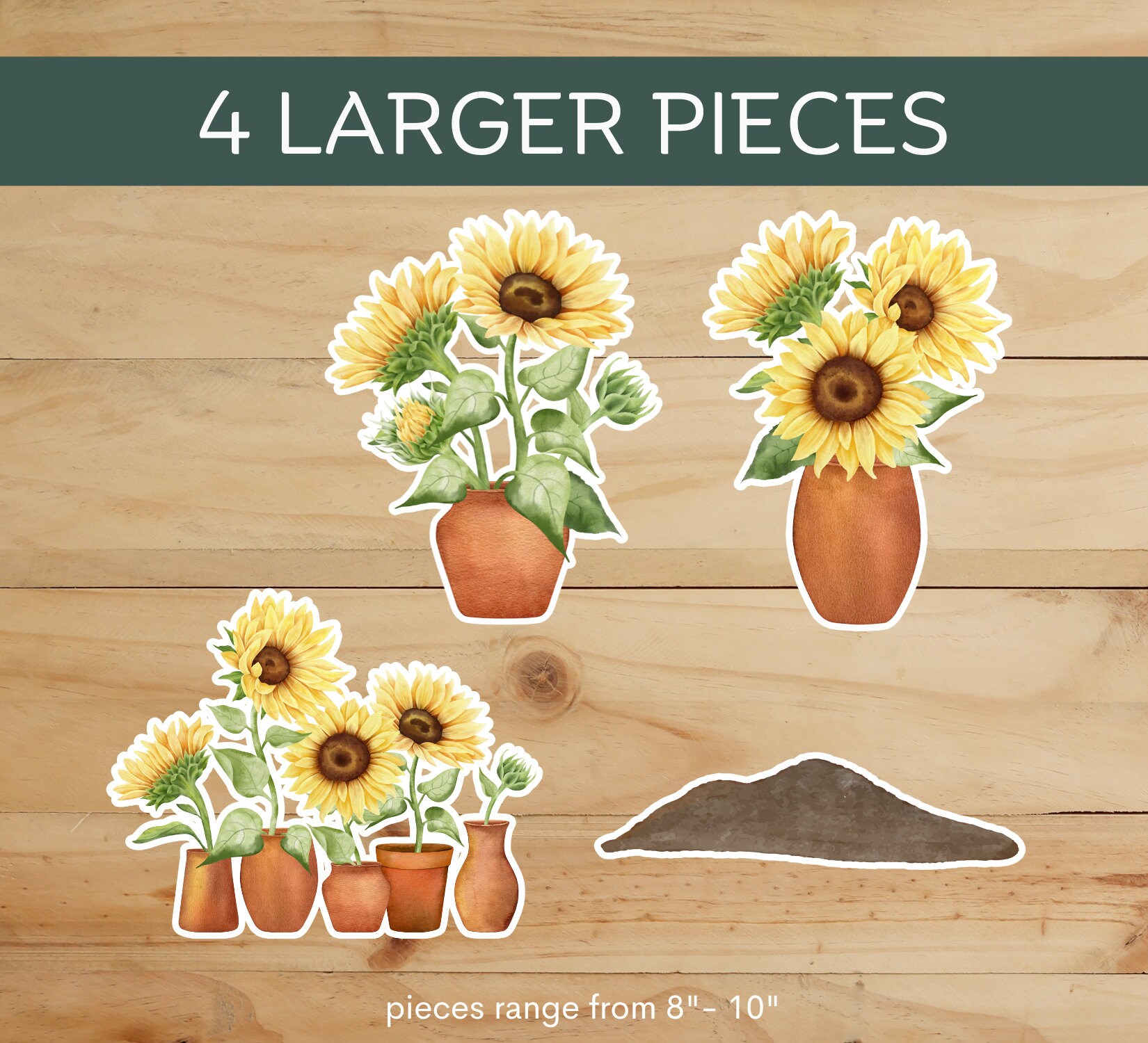 Sunflower Bulletin Board Kit - Editable Bulletin Board Decor for ...