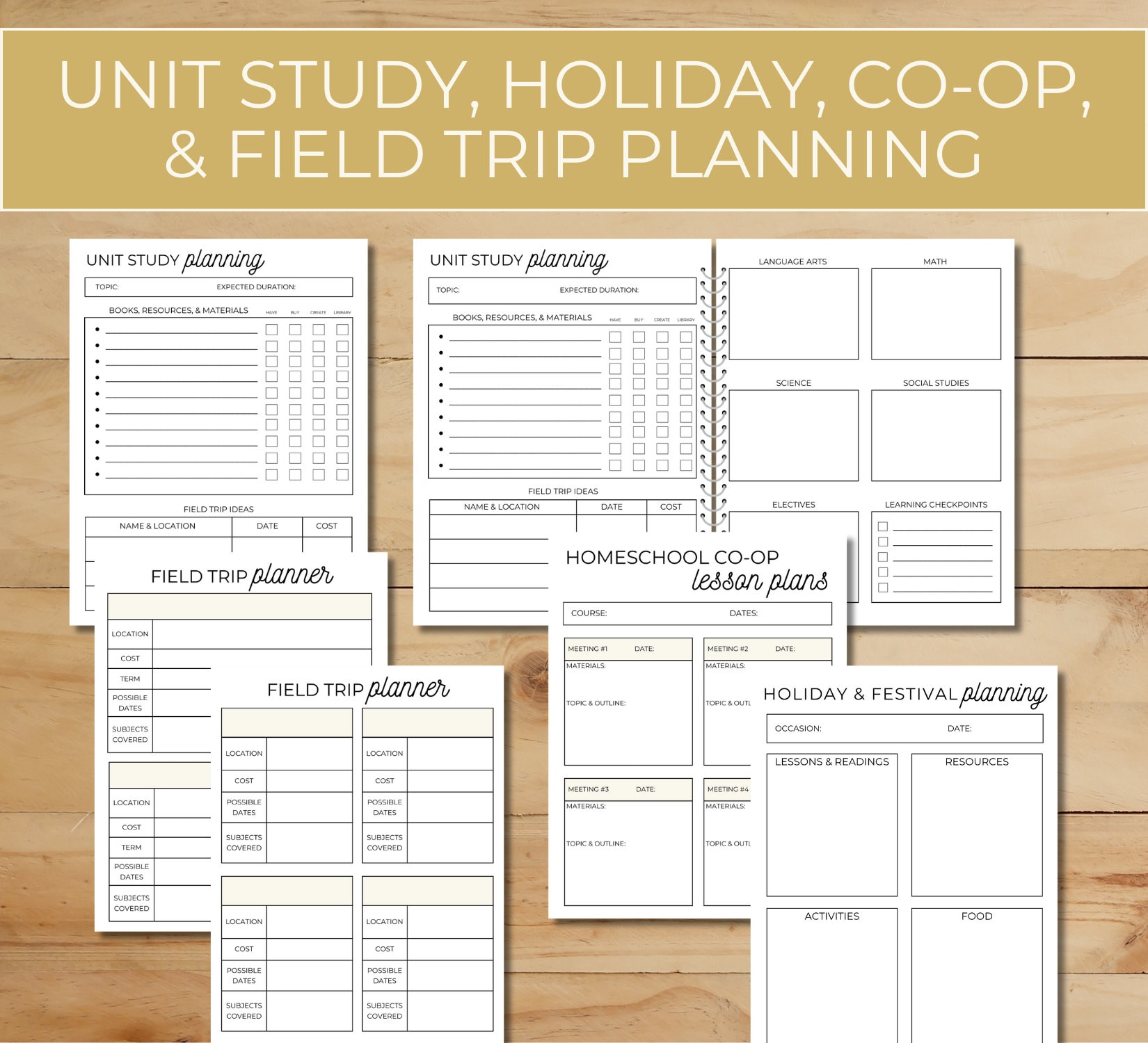 EDITABLE Personalized Homeschool Planner for ALL Schooling Styles ...