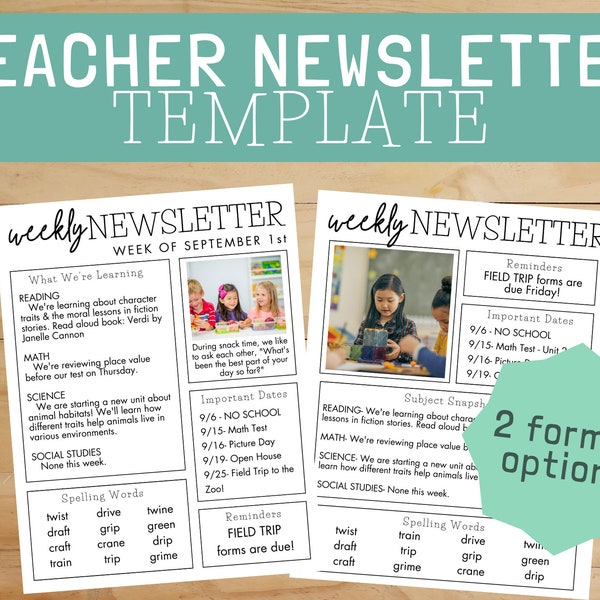 Newsletter Template - Etsy