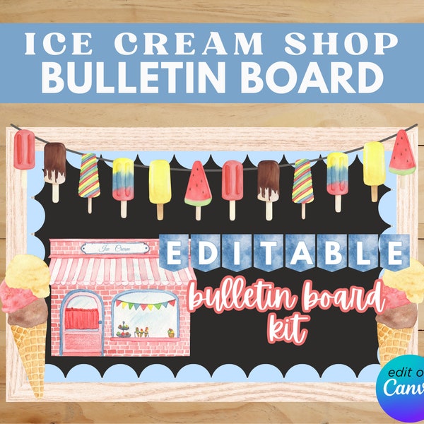 Ice Cream Bulletin Board - Etsy