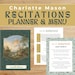 Charlotte Mason Recitations Planner & Menu - Memory Work Planner and ...