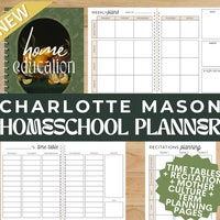 The Ultimate Charlotte Mason Homeschool Planner | Undated Homeschool ...
