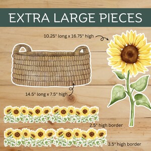 Sunflower Bulletin Board Kit - Editable Bulletin Board Decor for ...