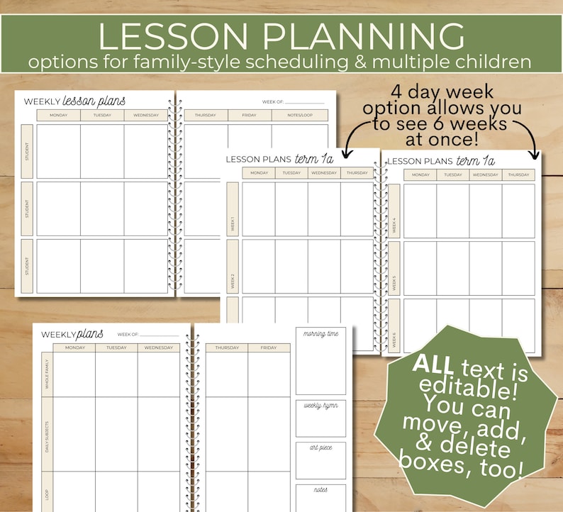 Ultimate Homeschool Planner LITE VERSION | Basic Homeschooling Planner ...