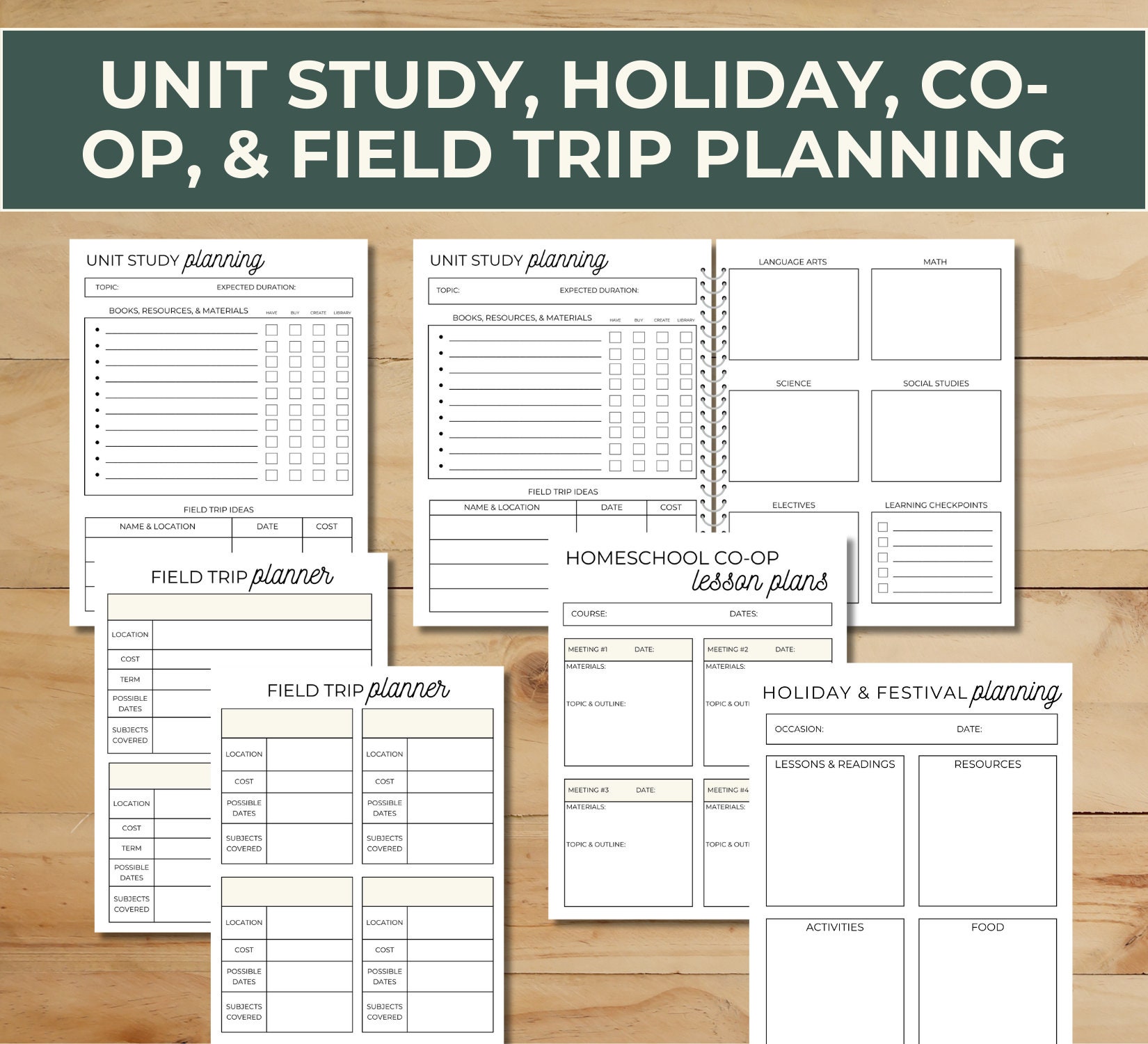 Charlotte Mason Inspired Homeschool Planner FULLY EDITABLE ...