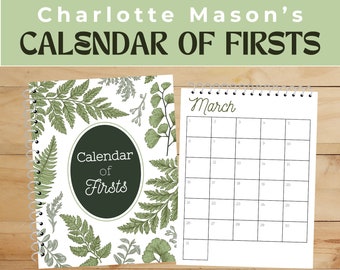 Calendar of Firsts PDF, Charlotte Mason Nature Study Guide, Charlotte ...
