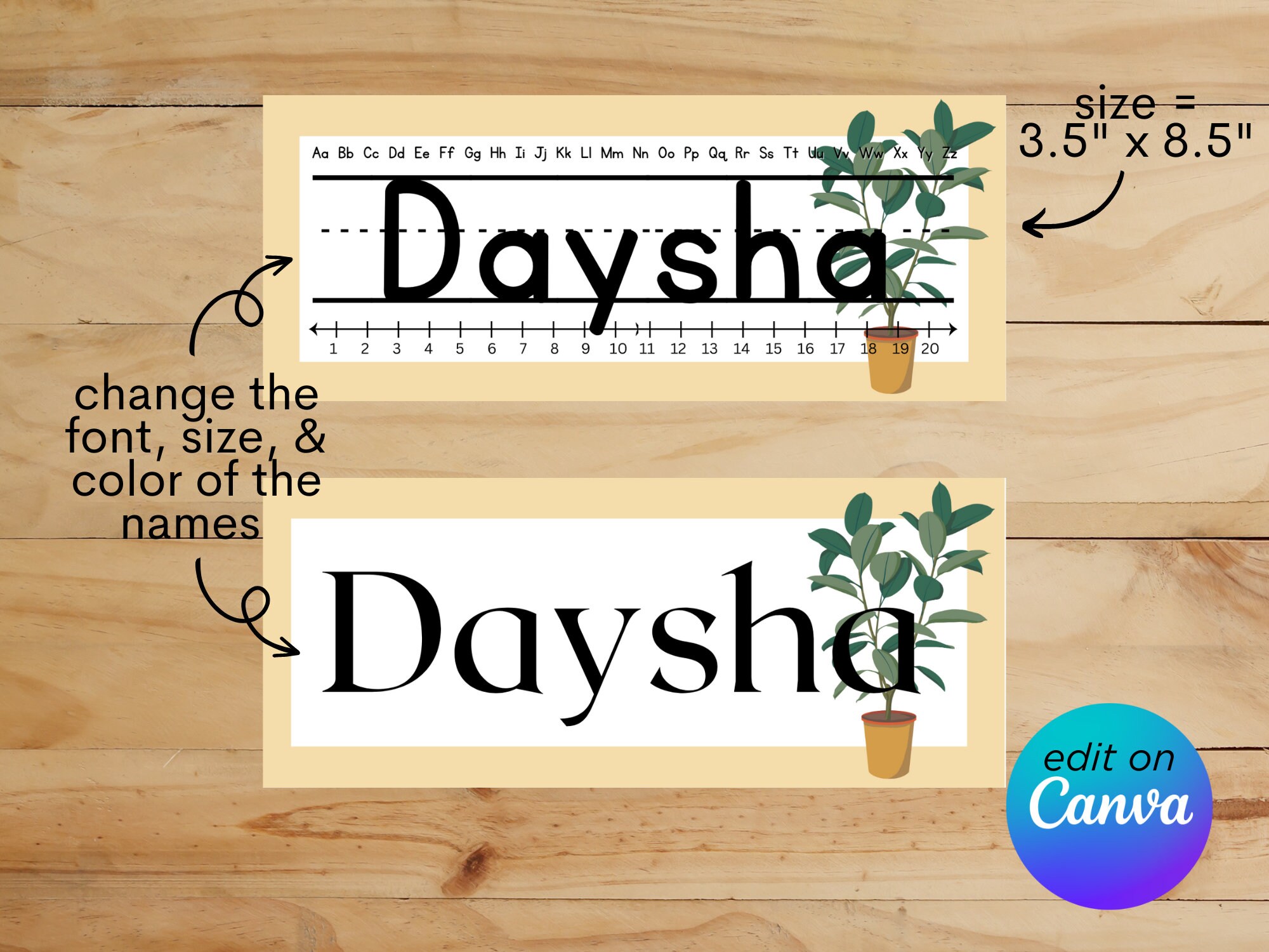 Boho Student Desk Name Tags Houseplant Theme Classroom Decor - Etsy