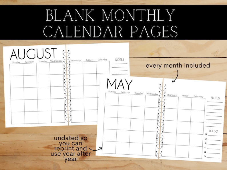 Simple Teacher Planner FULLY EDITABLE - Printable Black and White ...