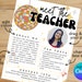 Groovy Disco Ball Meet the Teacher Letter Canva Template - Etsy