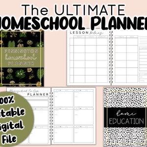 ULTIMATE Homeschool Planner 100% Editable & Dozens of Layouts digital ...