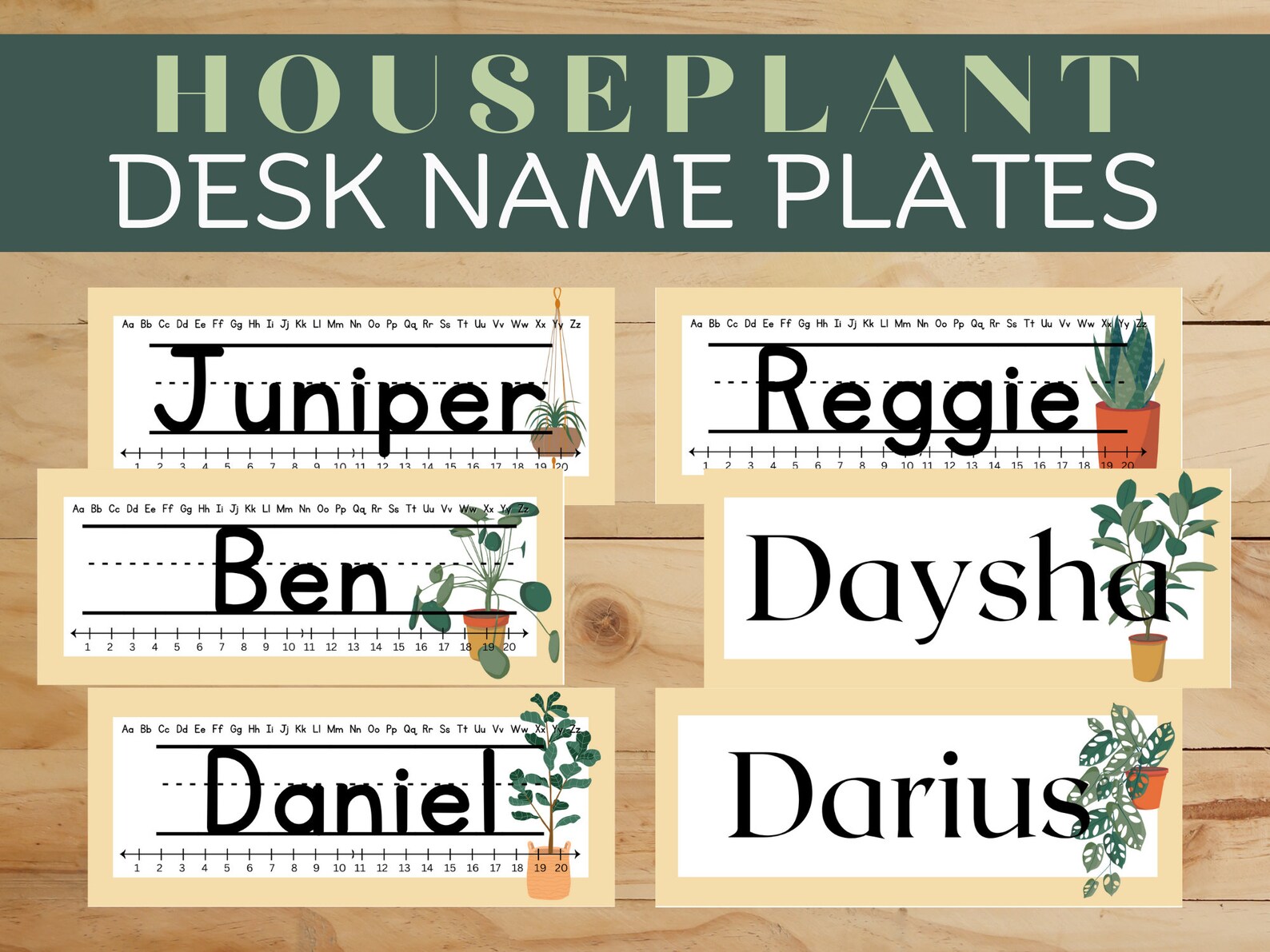 Boho Plant Theme Classroom Decor BUNDLE - Houseplant Classroom - Etsy