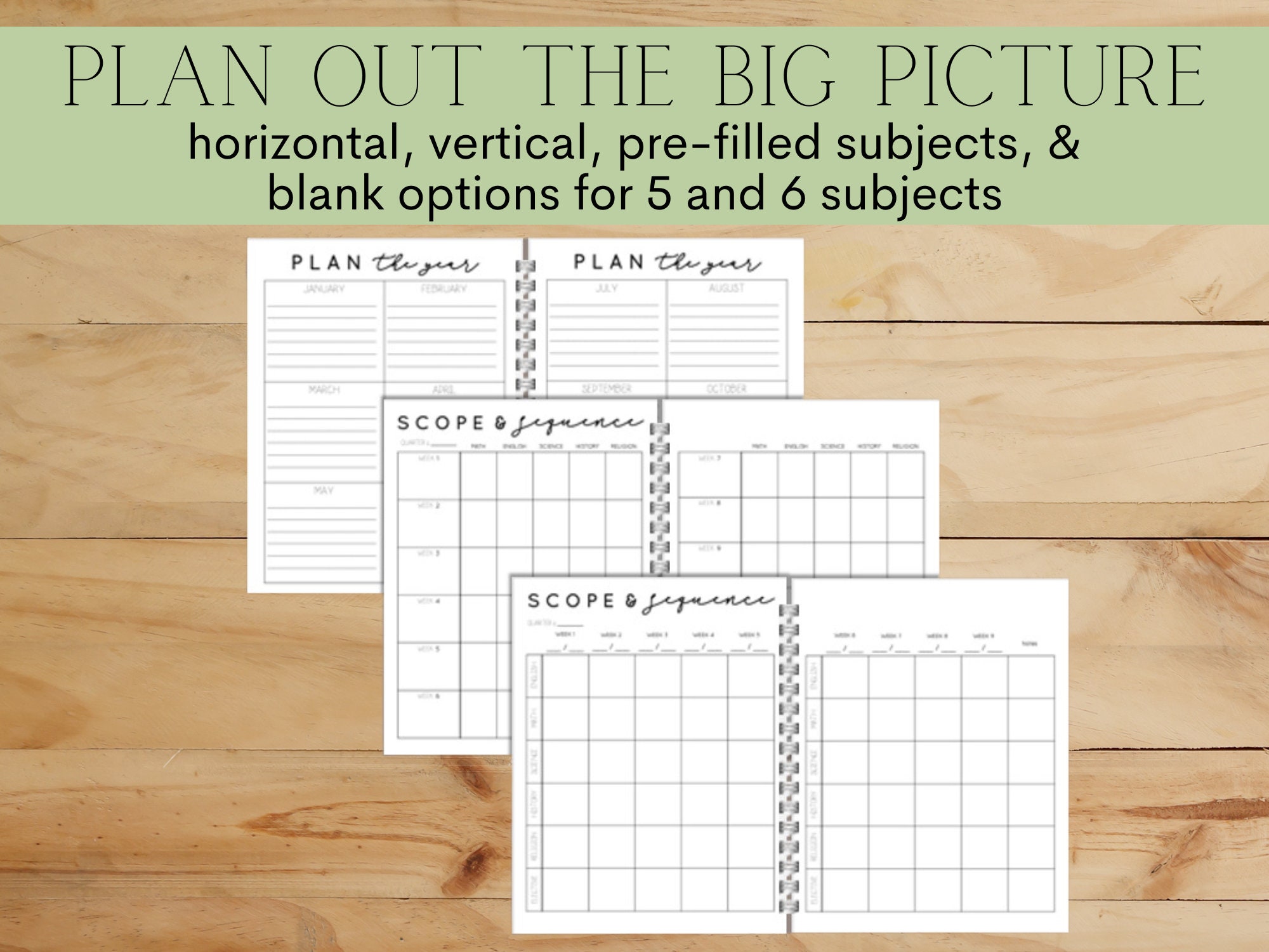 Editable Homeschool Planner for 2023-2024 - Dozens of Layouts for ...