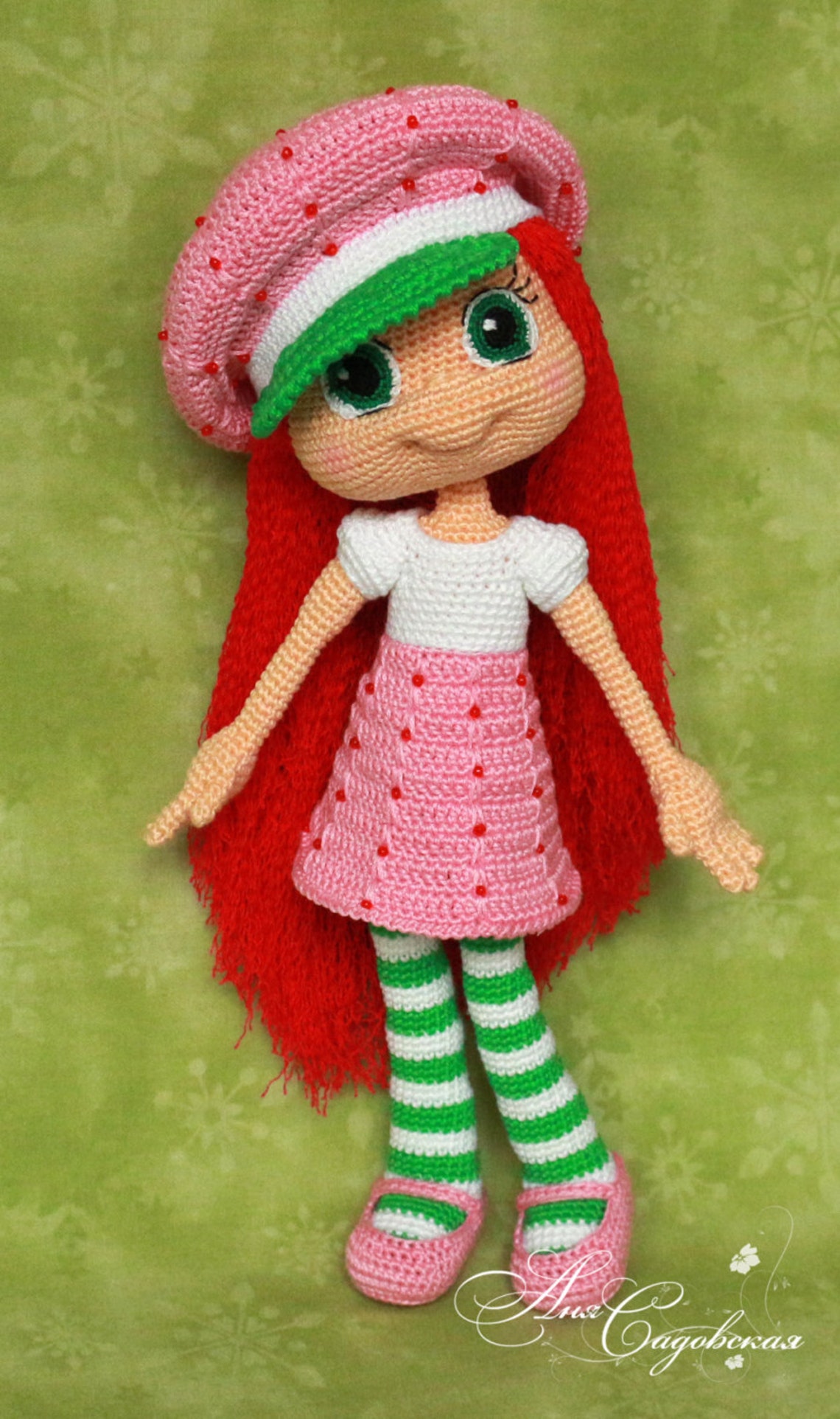 Strawberry Shortcake Amigurumi Crochet Doll Pattern PDF File | Etsy