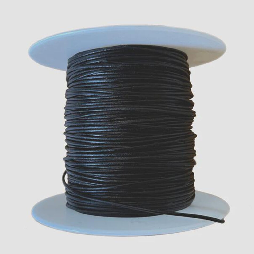Round Kangaroo Cording-1mm Wide BLACK or NATURAL. Strong Cording ...