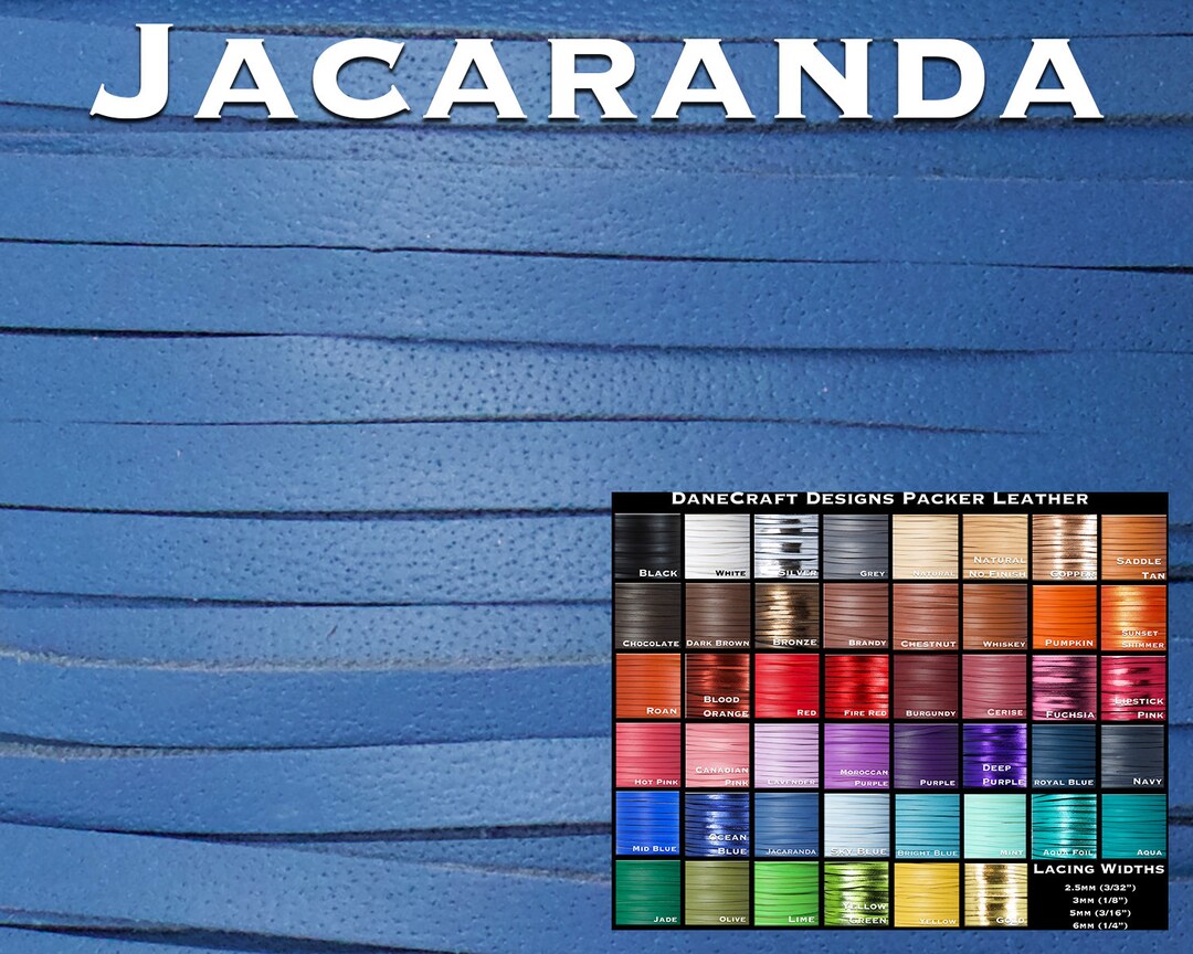 Danecraft Kangaroo Leather Lace-over 300 Colors & 6 Widths!--packer ...
