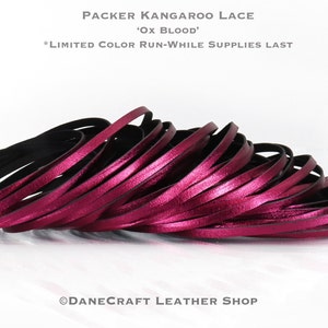 Kangaroo Leather Lace-over 300 Colors!--packer Tannery-ox BLOOD ...