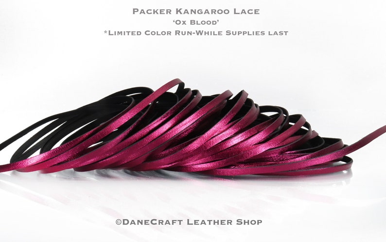 Kangaroo Leather Lace-over 300 Colors!--packer Tannery-ox BLOOD ...