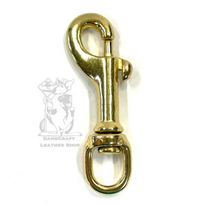 10mm Brass Swivel Snap Clip-heavy Duty for Pet Leash or Dog Show Lead ...