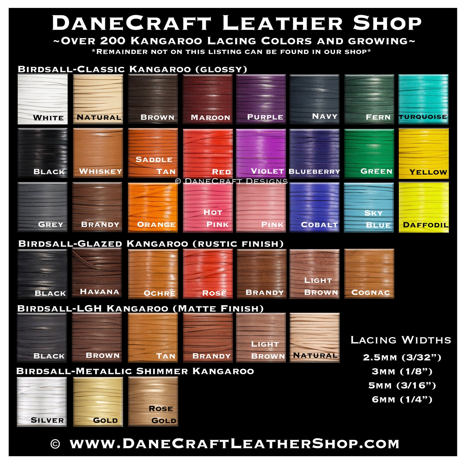 Kangaroo Leather Lace-danecraft Custom Color-evergreen Metallic - Etsy