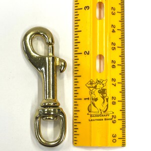 10mm Brass Swivel Snap Clip-heavy Duty for Pet Leash or Dog Show Lead ...
