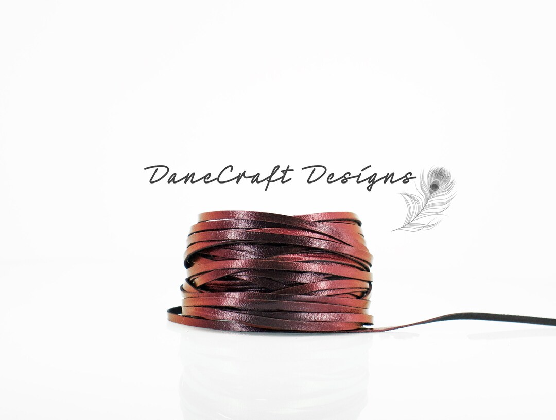 Kangaroo Leather Lace-danecraft Custom Color-true BLOOD Rose Color ...