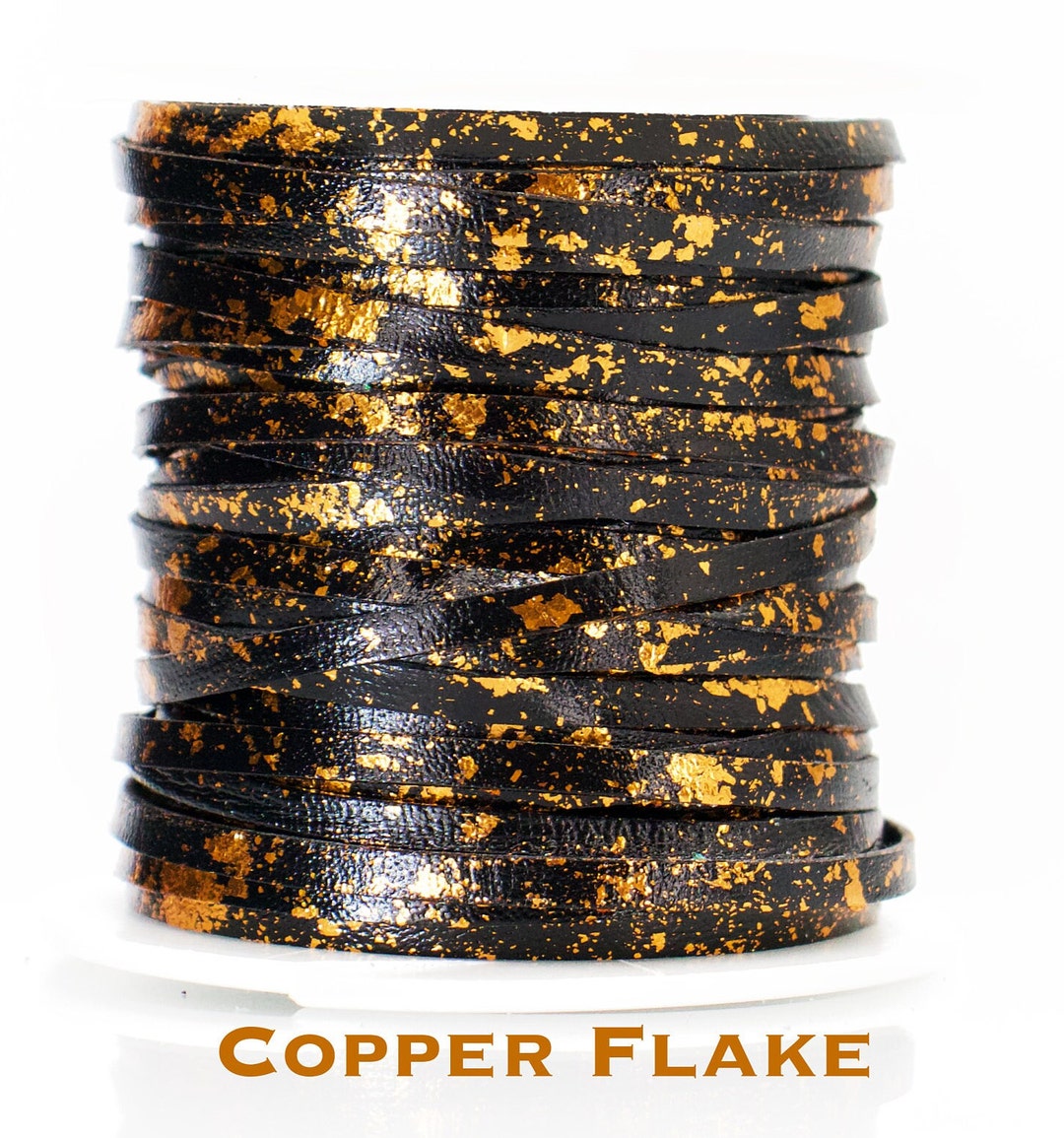 Kangaroo Leather Lace-danecraft Custom Color-copper Metallic Flake - Etsy