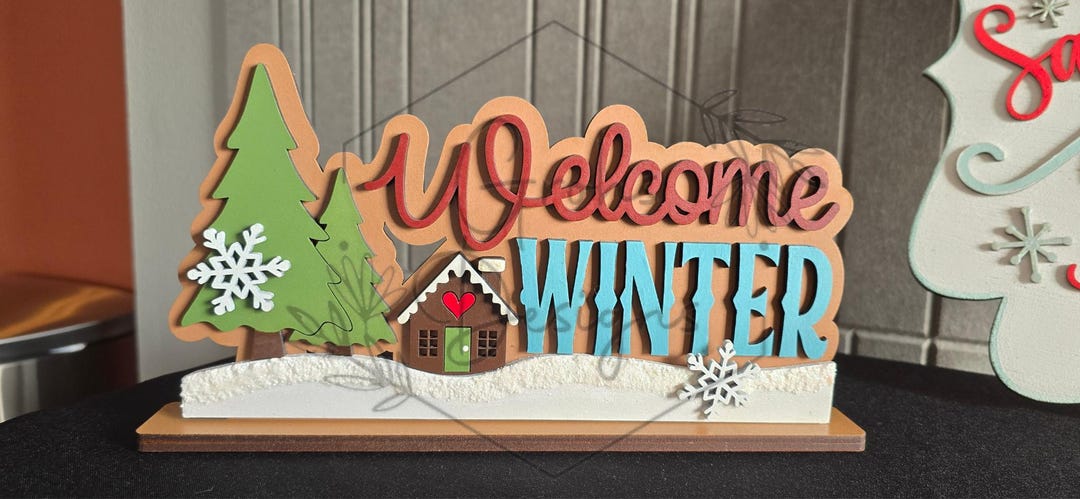 Welcome Winter Sign, Welcome Sign, Winter Sign, Winter Home Decor ...