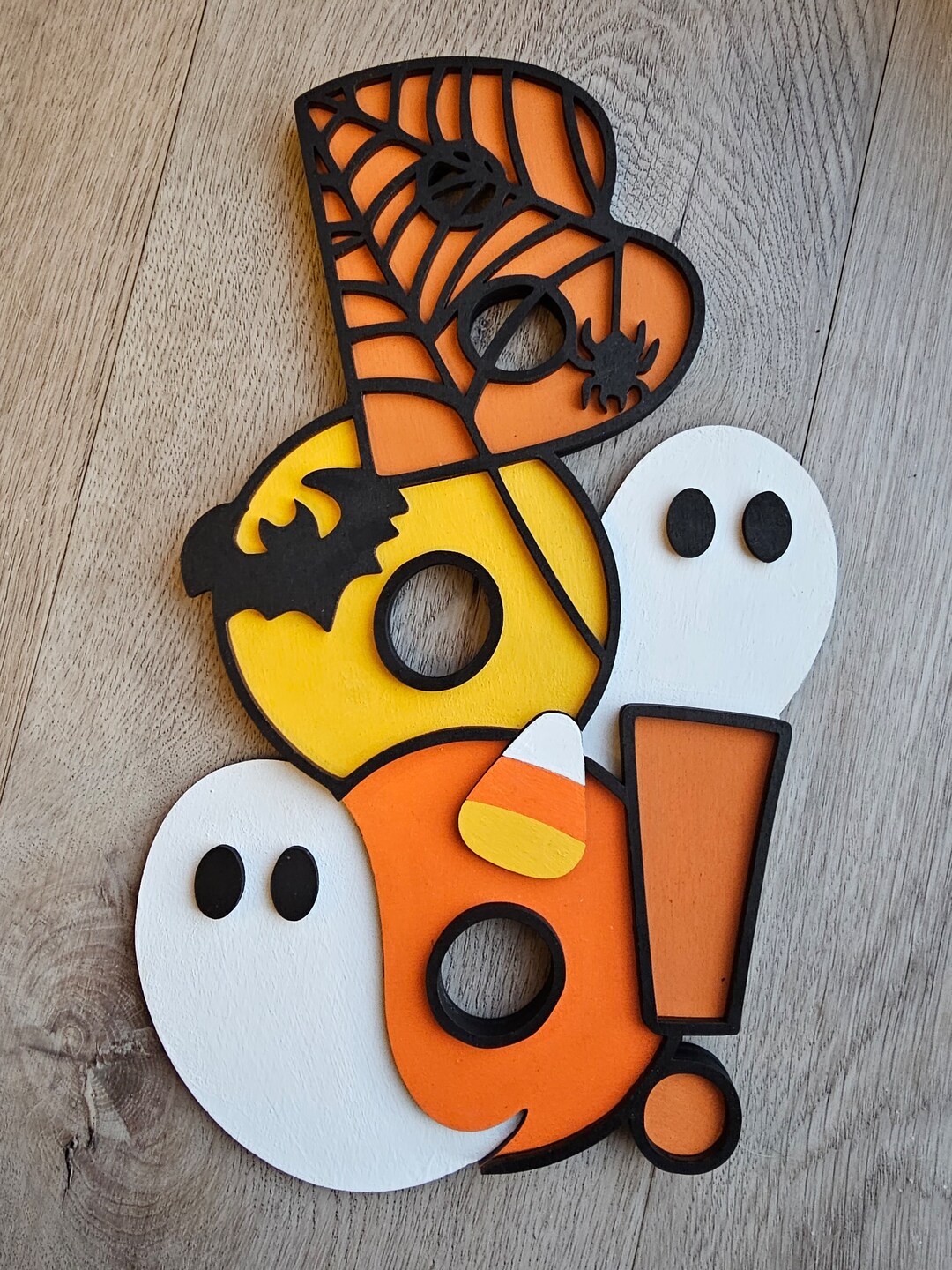 Handmade Halloween Boo Sign: Ghost, Spider, Bat - 12/18 Inch - Etsy