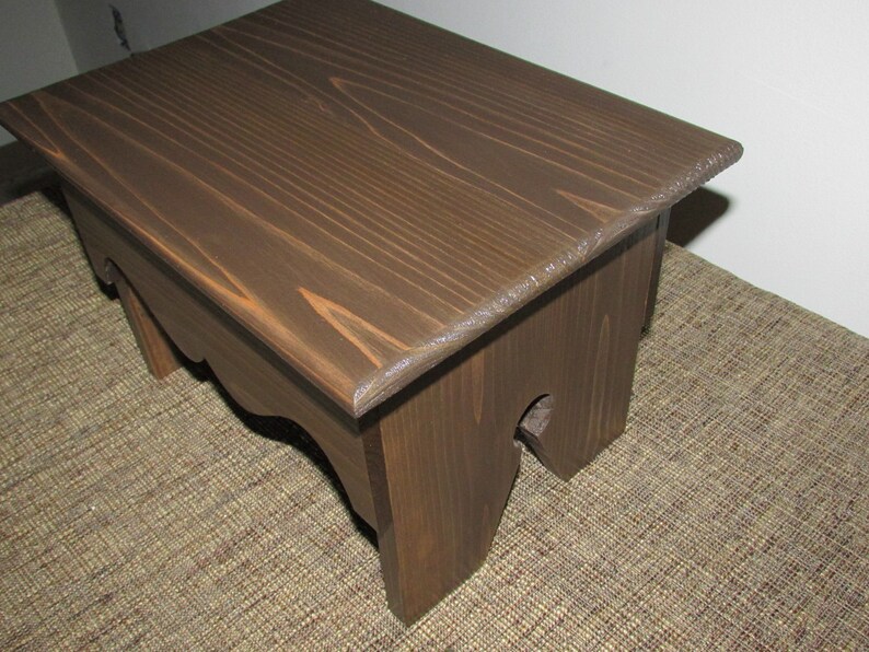 Wood Step Stool, Handmade Rustic Farmhouse All Wood, Foot Stool - Etsy