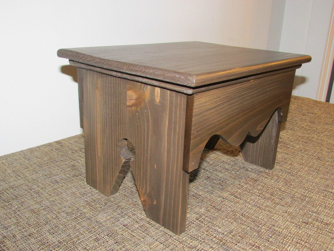 Wood Step Stool, Handmade Rustic Farmhouse All Wood, Foot Stool - Etsy