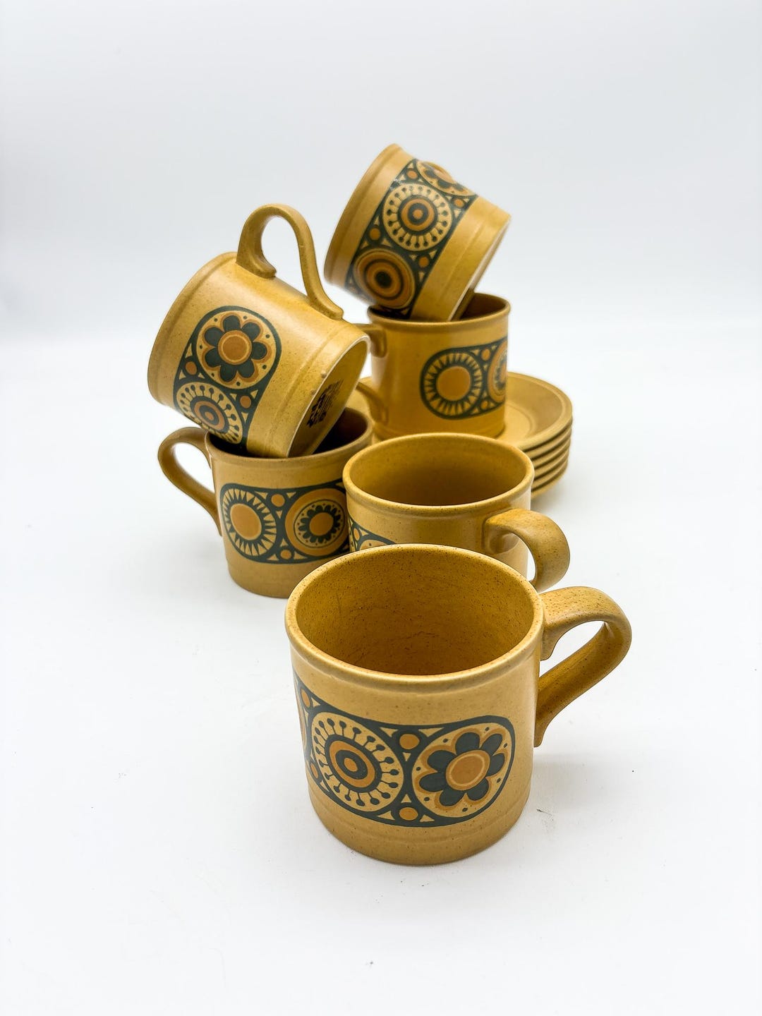Fabulous and Rare Set of 6 Mid Century Kiln Kraft Bachchus Stafford ...
