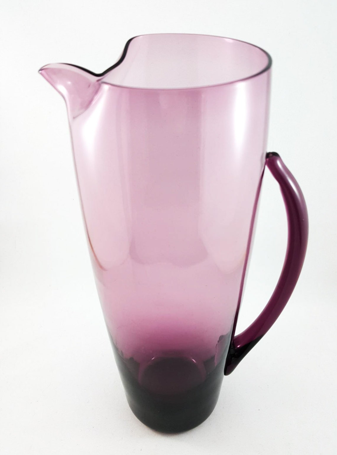 Blown Glass Purple Martini Pitcher - Etsy