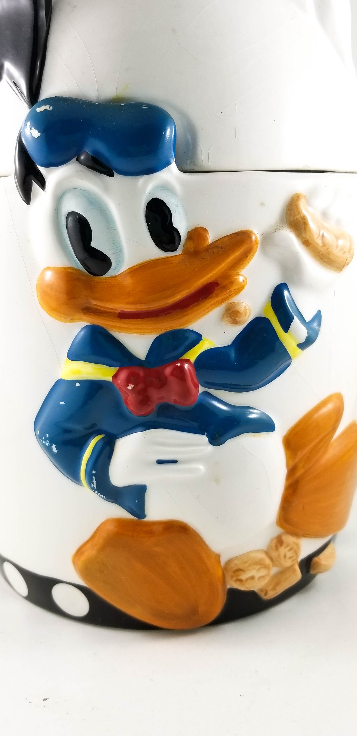 Extra Large American Bisque Cookie/Biscuit Vintage Donald Duck Danaware ...