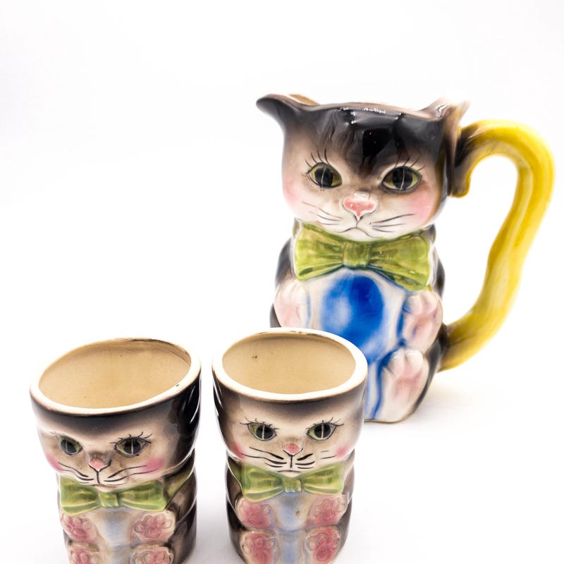 Cat Pitcher - Etsy