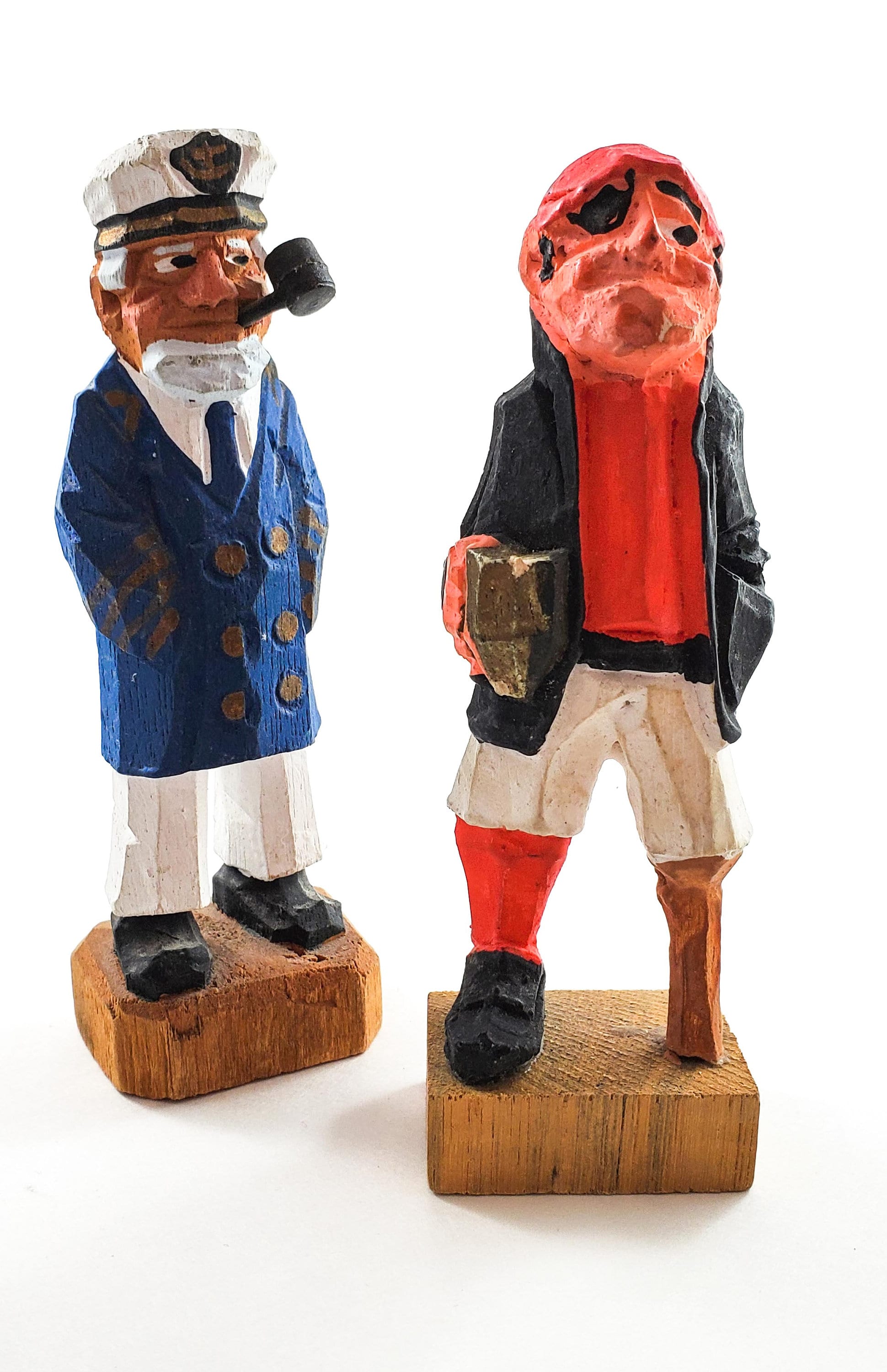 Vintage Audet carved folk figures -Canadian Traditional Quebec Hand ...