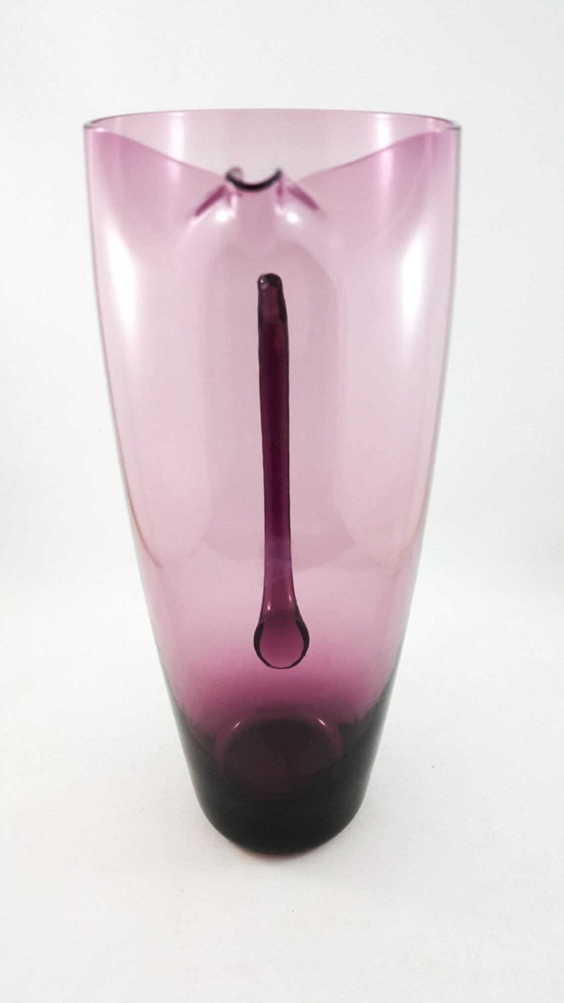 Blown Glass Purple Martini Pitcher - Etsy