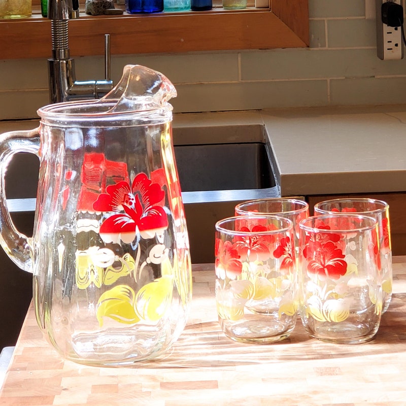 Glass Juice Pitcher - Etsy