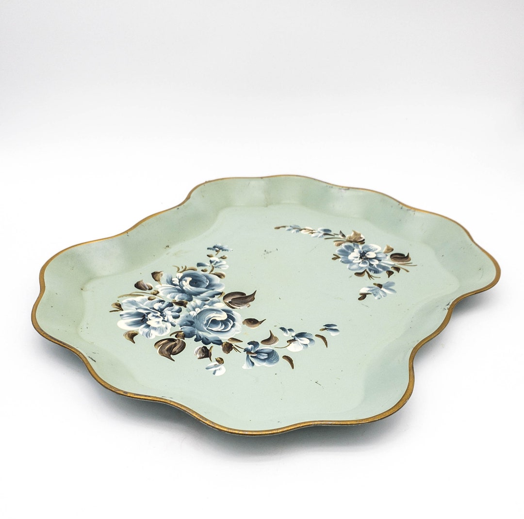 Vintage Mid Century Modern Nashco Mint Green Tin Cocktail or Serving ...