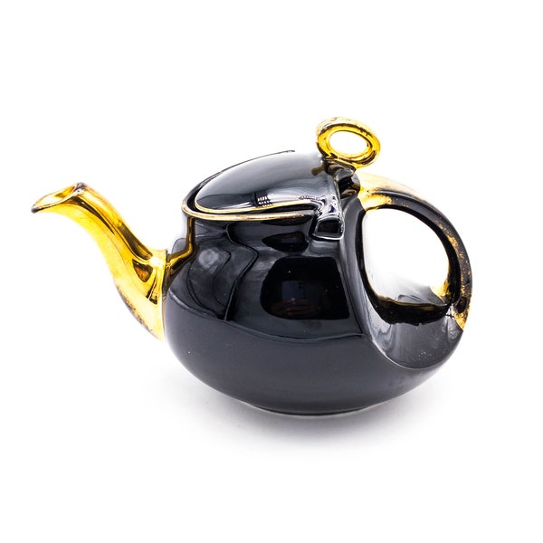 Black and Gold Tea Set - Etsy
