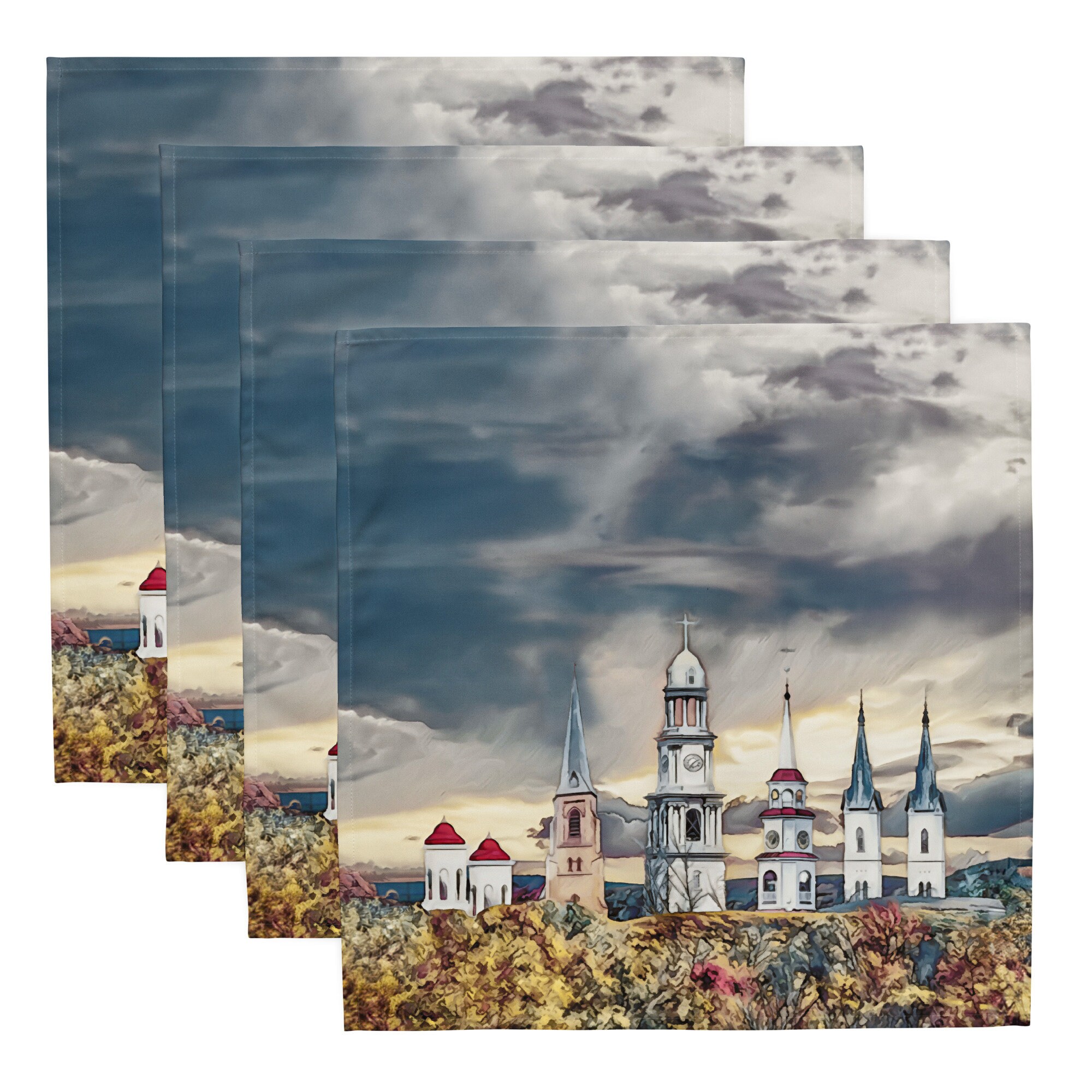 Frederick Clustered Spires Cloth Napkin Set of 4 - Etsy