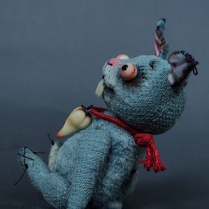 Funny Crazy Zombie Blue Rabbit - Etsy