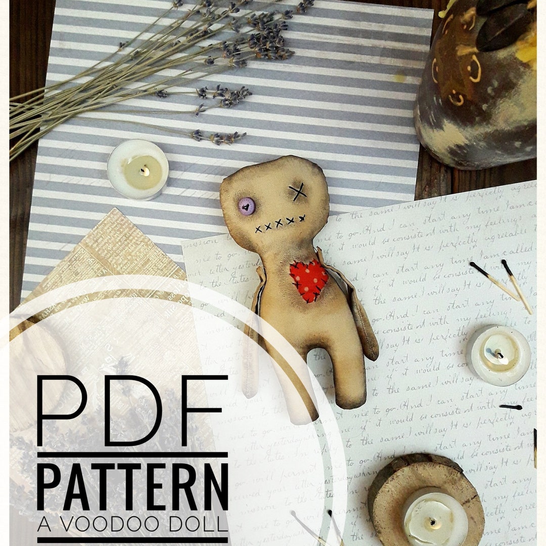 Cloth Voodoo Doll Pattern, Rag Doll Sewing (PDF Download) - Etsy