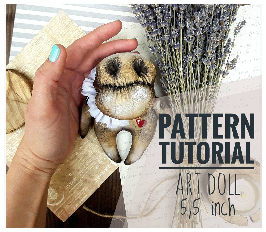 DIY Tooth Monster Doll Sewing Pattern, Primitive Art Toy (PDF) - Etsy ...