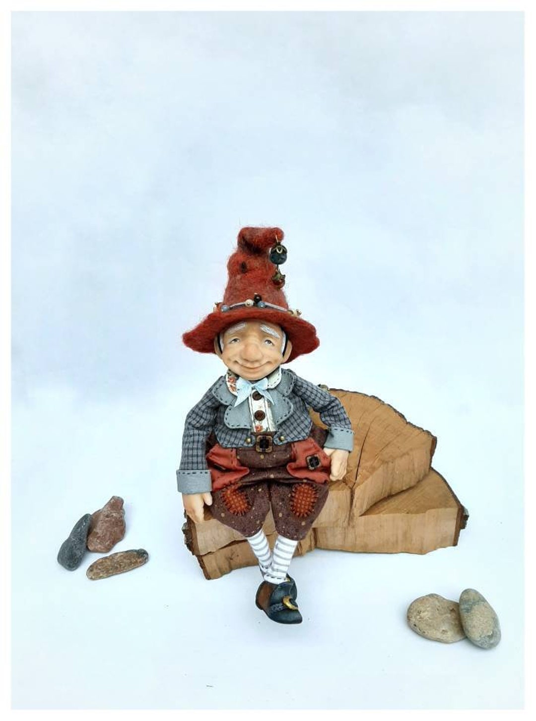 Lucky Irish Leprechaun Handmade ,good Luck Charm,ooak Fantasy Art Doll ...